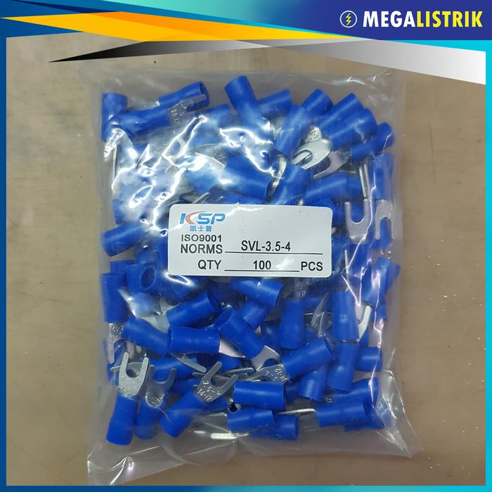 Jual KSP Skun Kabel Tipe Y 4 mm SVL-3.5-4 ( 100 Pcs ) / Cable Lug Tipe ...