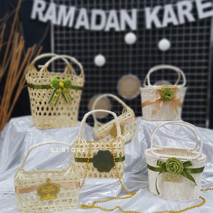 Jual Box hampers lebaran tas keranjang parcel lebaran idul fitri unik ...
