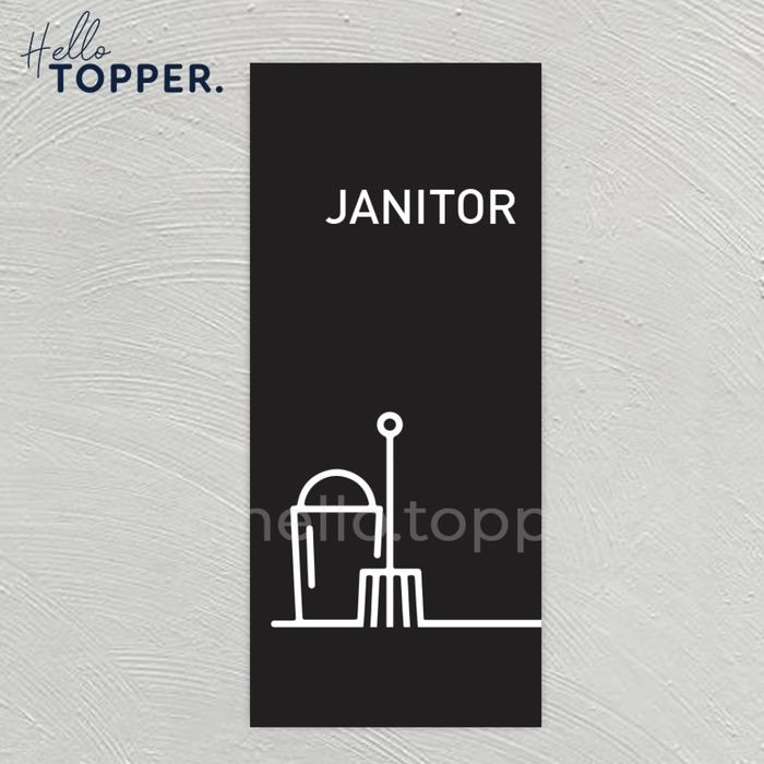 Jual Sign Label Akrilik Janitor | Ruang Janitor Acrylic Signage ...