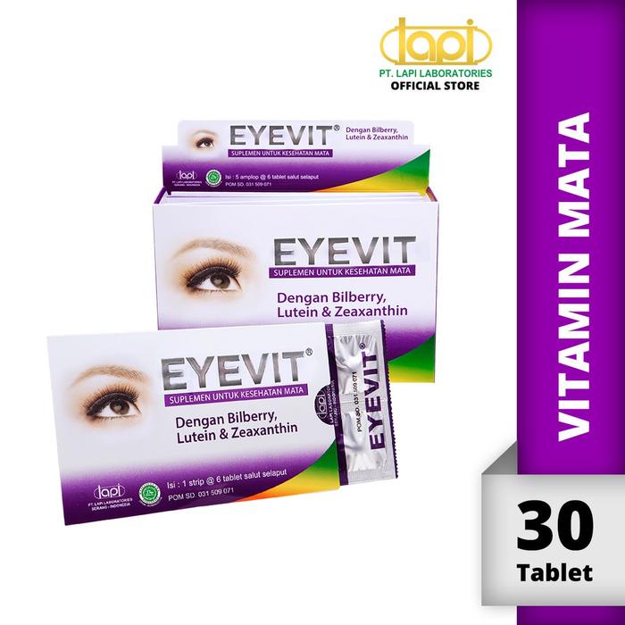 Jual Eyevit tablet box isi 30 - Vitamin Mata-Mata Minus-Mata Tua-Mata ...