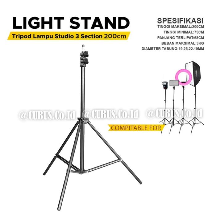 Jual Light Stand Costa Cf-3200 Tripod Lampu Studio 3 Section 200cm Di Seller Noelle - Cengkareng ...