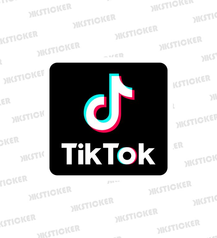 Jual Sticker Tiktok | Stiker Vinyl Anti air + Laminasi - Kota Sukabumi ...