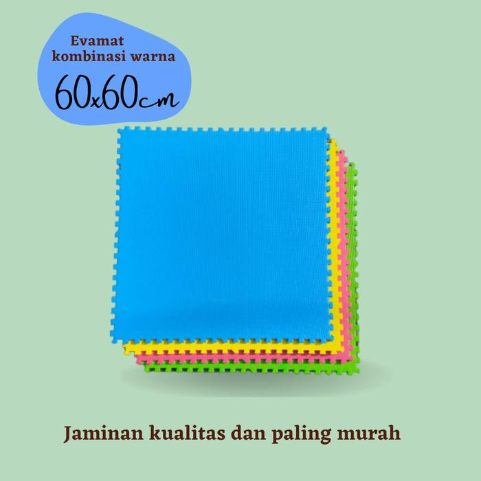 Jual Eva Matt 60 X 60/alas Lantai/mattras Puzzle Tebal 1cm - Hitam Di ...
