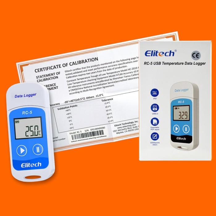 Jual RC5 Temperature Data Logger Elitech Suhu PC USB RC-5 Meter Loger ...