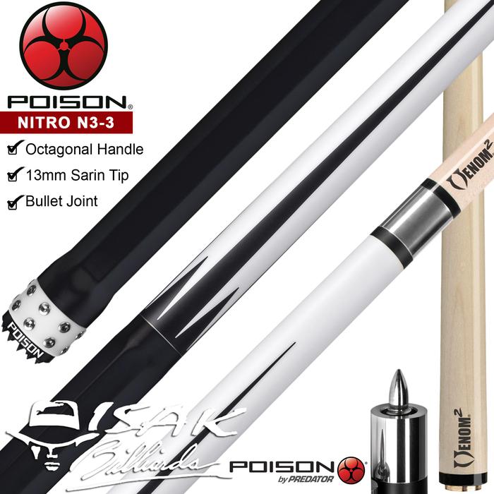 Jual Poison Nitro N3-3 Pool Cue - Billiard Stick Stik Biliar Low ...