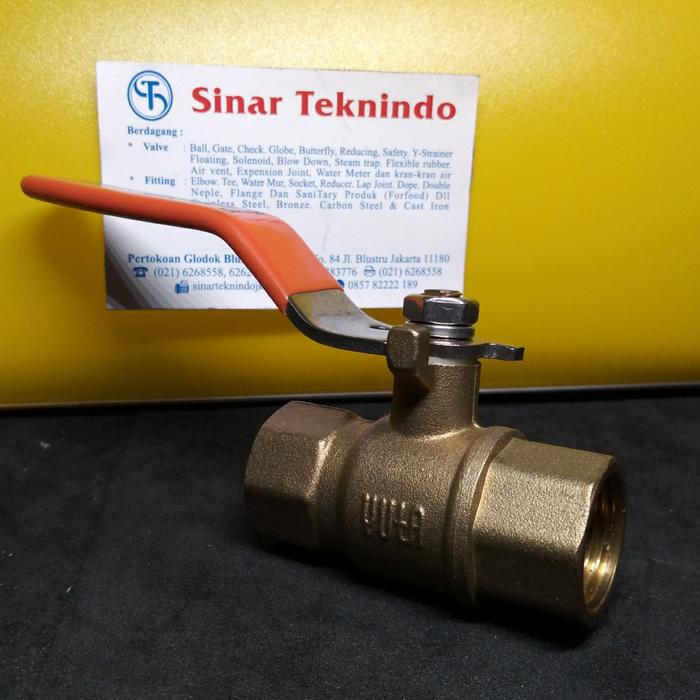 Jual BALL VALVE YUTA BRASS (kuningan) 400 WOG " 1/2 inch " - Jakarta ...