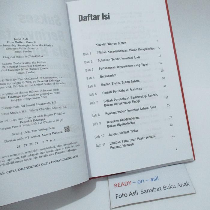 Jual Buku Sukses Berinvestasi Ala Buffet James Pardoe Panduan Investasi ...