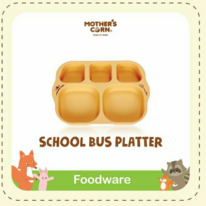 Jual Mother's Corn School Bus Platter/ Mothers Corn Piring Makan Sekat ...