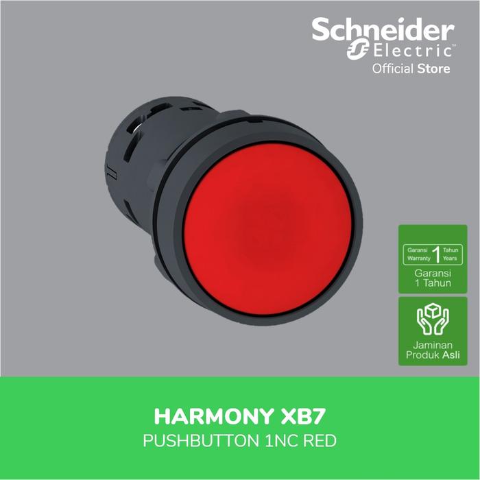Promo Schneider Electric XB7 Push Button 1NC Merah - XB7NA42 - Jakarta ...