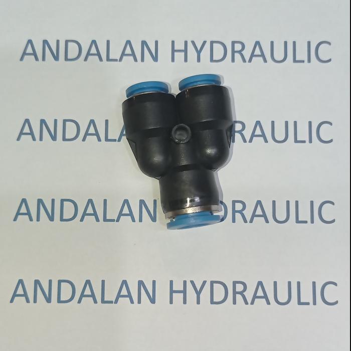 Jual Fitting Y Pneumatic PW 6-4 / MPW 6-4 / neple Y angin pw 6-4 ...