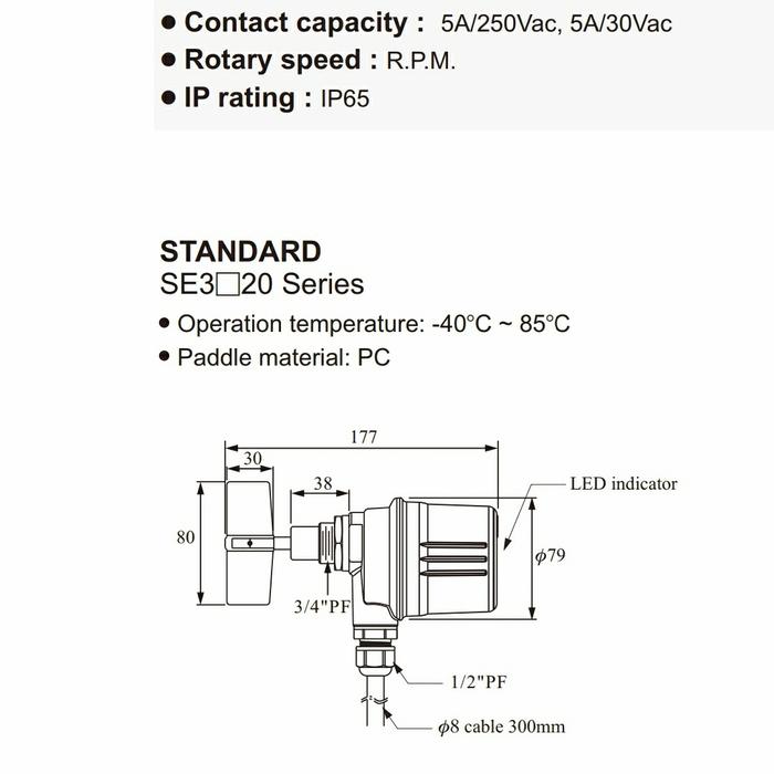 Jual FineTek Rotary Paddle Level Switch SE3820BCRI 220V - Kota Surabaya ...