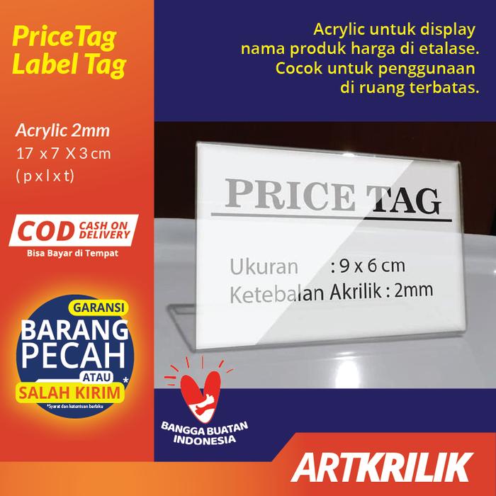 Jual PAPAN NAMA MEJA NAME TAG LABEL TAG PRICE TAG TENT CARD UK 9 X 6 CM ...