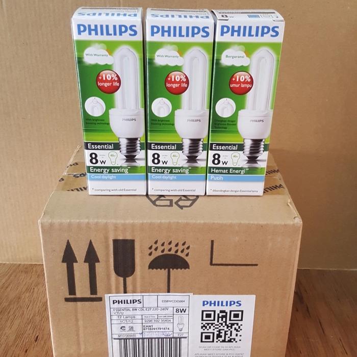 Jual LAMPU PHILIPS ESSENTIALS 8W PUTIH - Kota Malang - Toko Berkat ...