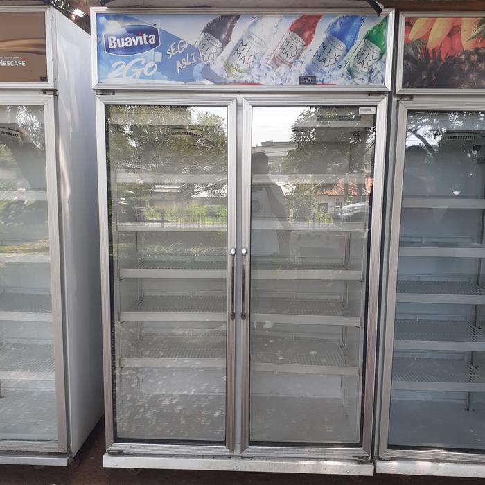 Jual showcase sanden 2 pintu, showcase 2 pintu bekas bergaransi ...