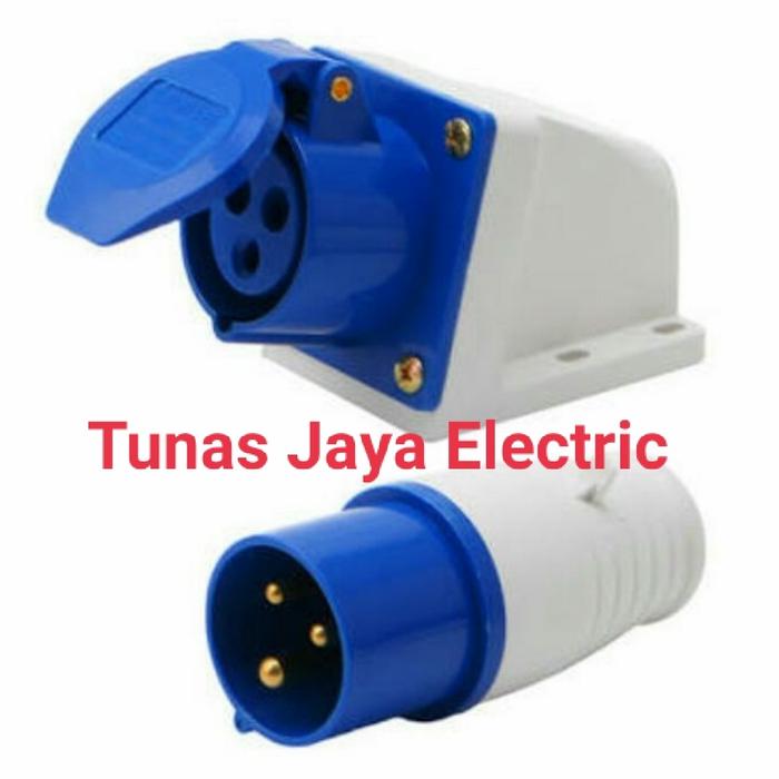 Jual Plug Socket Industri 16a 3pin With Flexible Cable Entry Kota Surabaya Tunas