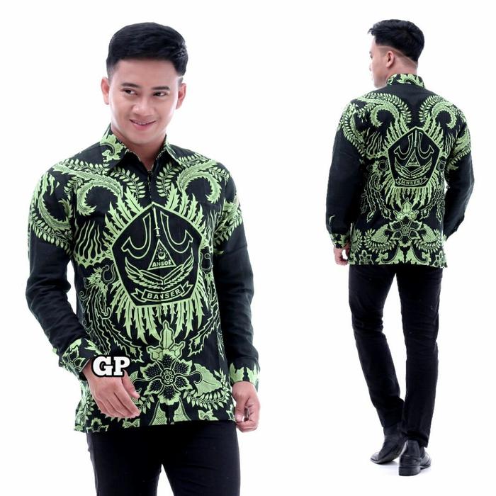 Jual Kemeja Batik NU Ansor & Banser Lambang Jagat Bintang Songo Warna ...