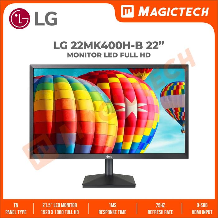 Jual MONITOR GAMING LED LG 22 INCH 22MK400H-B FULL HD 1ms 75hz FreeSync ...