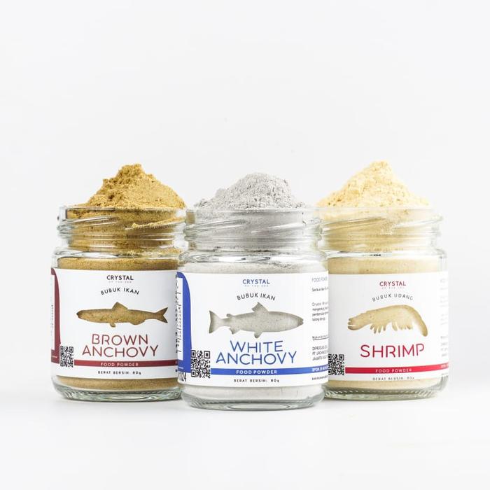 Jual CRYSTAL OF THE SEA White Anchovy / Shrimp / Brown Anchovy Powder ...