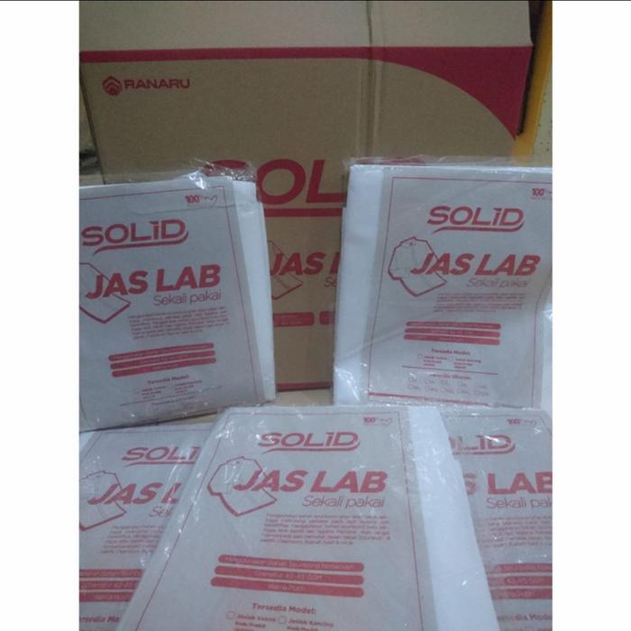 Jual Jas lab disposable 42-45gsm (bukan kancing) / coat velcro merk ...