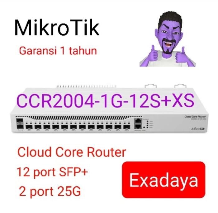 Jual Mikrotik CCR2004-1G-12S+2XS , Router 12 port SFP+ 10G 2 port SFP28 ...