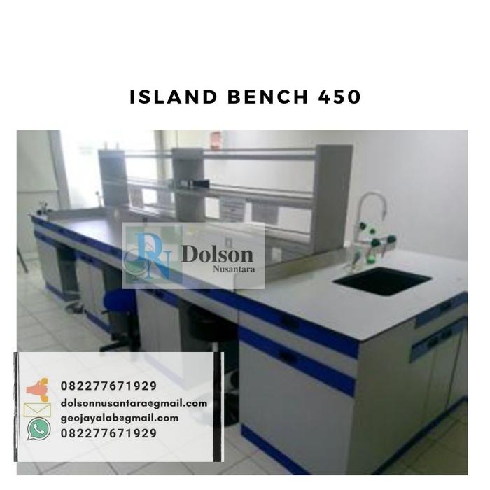 Jual Island Table Bench Meja Tengah Laboratorium 450 Phenolic with Sink ...
