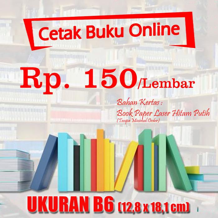 Jual B6 Kertas Bookpaper Laser BW Cetak online buku, jurnal, tugas, PDF ...