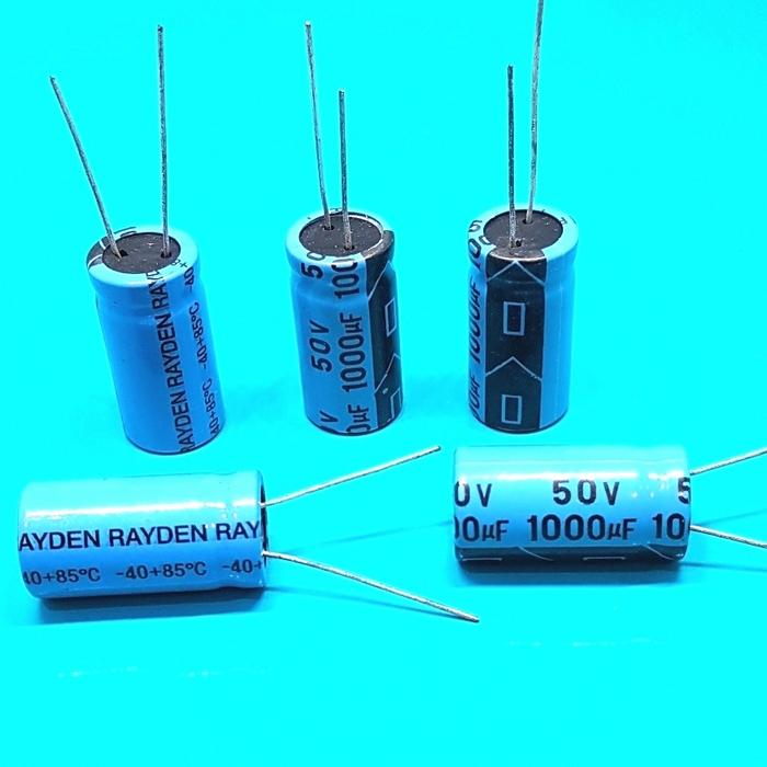 Jual ⏸👍 1000u 50V Electrolytic Capacitor Kapasitor Elco 1000uF 50V ...