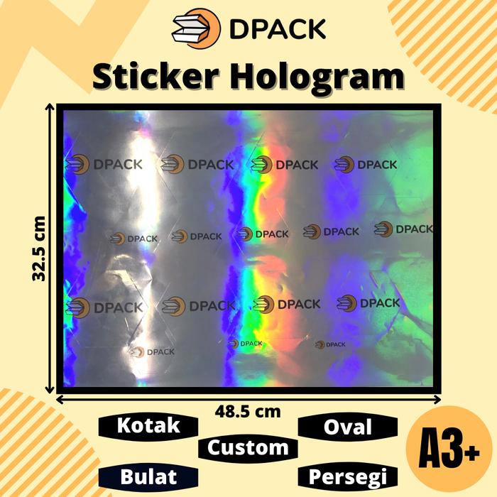 Jual Print | Cetak Sticker Vinyl HOLOGRAM Metalize A3+| Print + Kiss ...