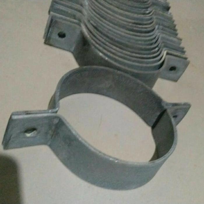 Jual klem pipa besi 4" inch | plat galvanis - Jakarta Pusat ...