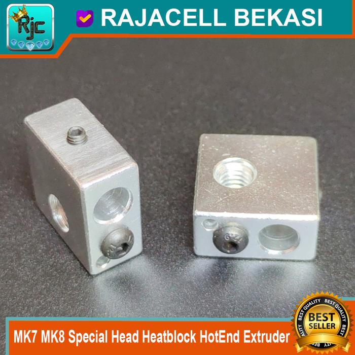 Jual MK7 MK8 Special Head Heatblock Aluminium Heating Block HotEnd ...