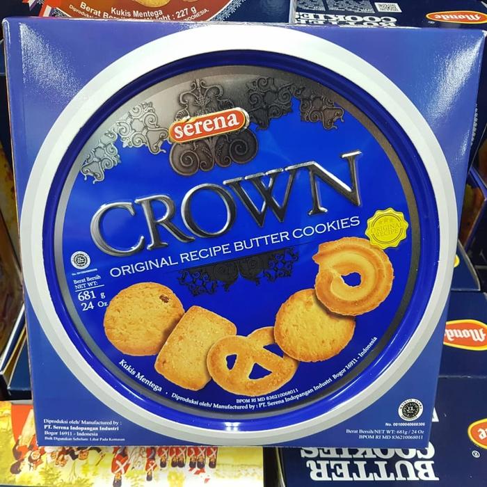 Jual Serena Crown Butter Cookies 681g-Biskuit Kaleng-Cemilan-Hantaran ...