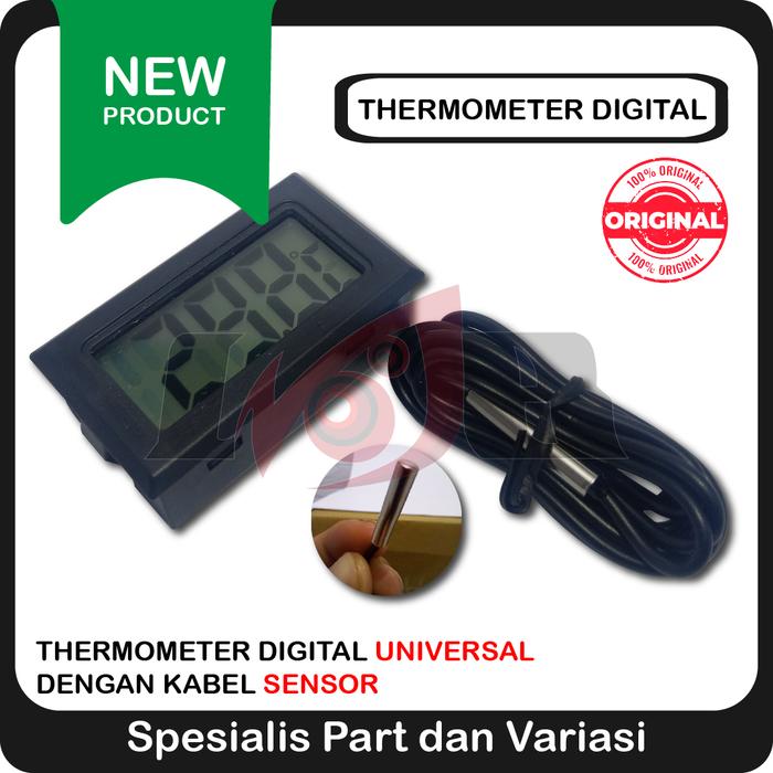 Jual Thermometer Digital Suhu Kabel Sensor Waterproof Termometer Probe ...
