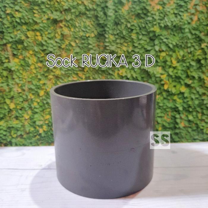 Jual SOCK 3" inch RUCIKA D-DS PVC Sok Socket Fitting Pipa Lurus Polos ...