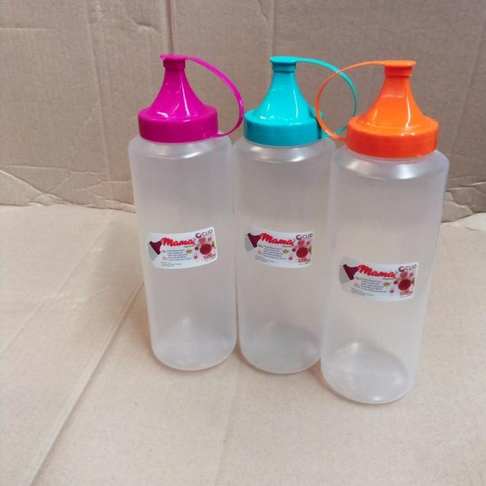 Jual BOTOL KECAP 1000 ML / 1 LITER BOTOL SAOS BOTOL MAYONNAISE - MAMA ...