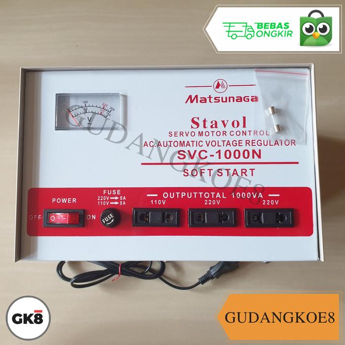 Jual Stabilizer 1000W Matsunaga Stavol SVC - 1000N - Jakarta Barat - GudangKoe8 | Tokopedia