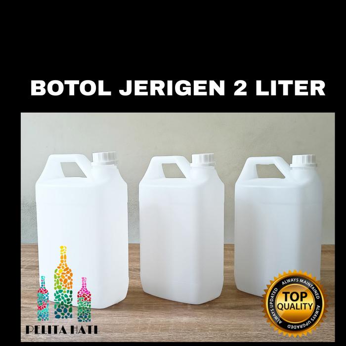 Jual BOTOL JERIGEN / JIRIGEN 2L SEGEL BARU HDPE FOODGRADE HARGA ...