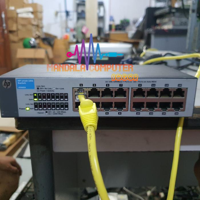 Jual Switch hub HP 1410-16G Switch 16 ports gigabit unmanaged - Minus ...