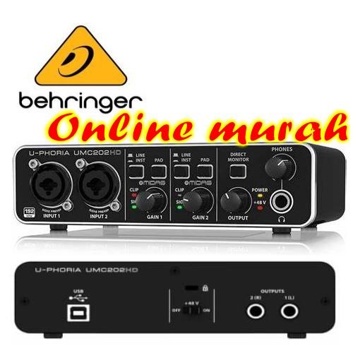 Jual Soundcard Behringer U PHORIA UMC202HD Original Behringer UMC202 HD ...