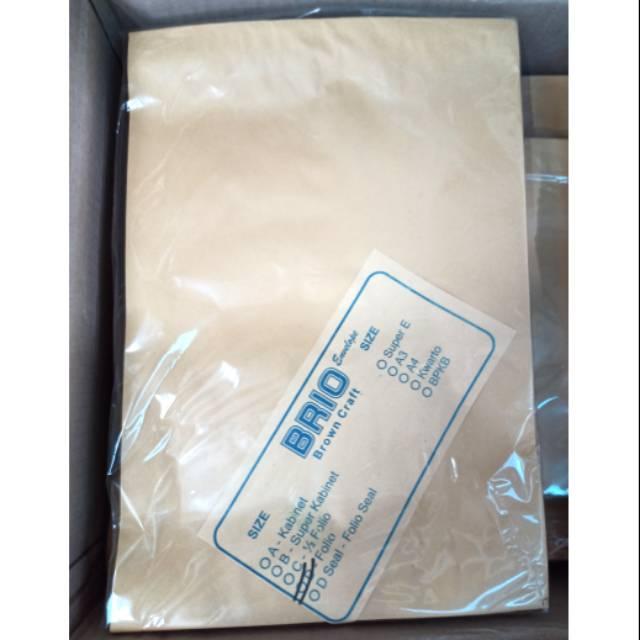 Jual Amplop Coklat Folio TERMURAH/Map Coklat/Envelope Samson/Amplop F4 ...