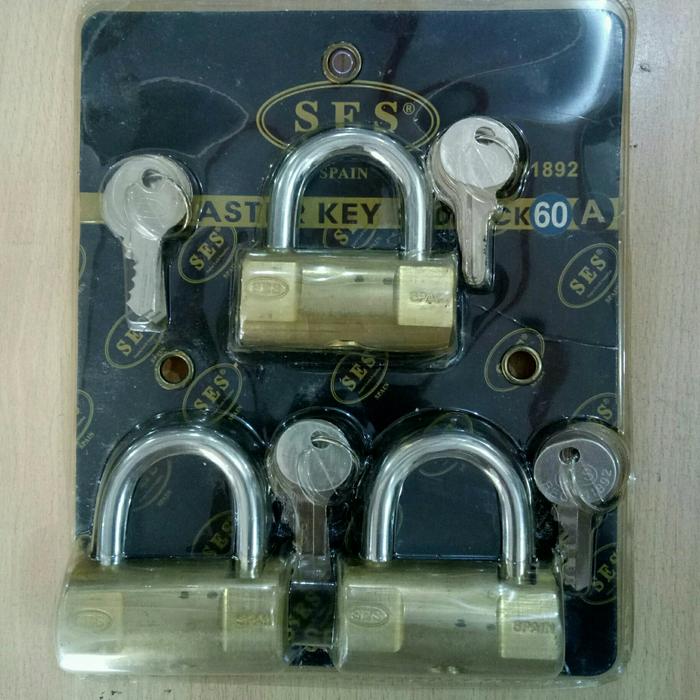 Jual Gembok Kunci Master Key Serbaguna Merk SES 60mm Model VIRO - Kota ...
