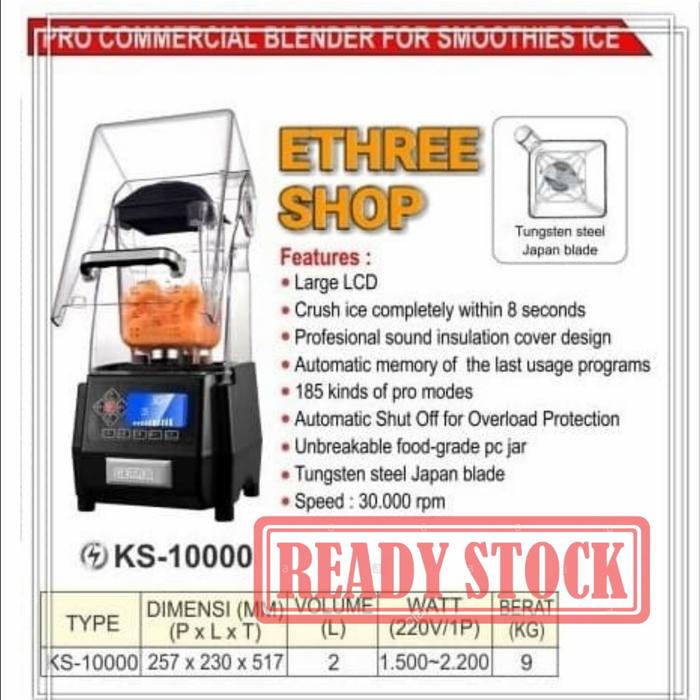 Jual Getra Pro Commercial Blender For Smoothies Ice - Ks10000 - Ks ...