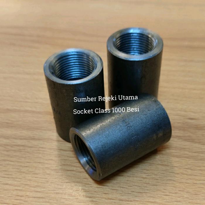 Jual Socket Besi / Coupler Carbon Steel Class 1000 Drat 11/2"inch Bspt ...