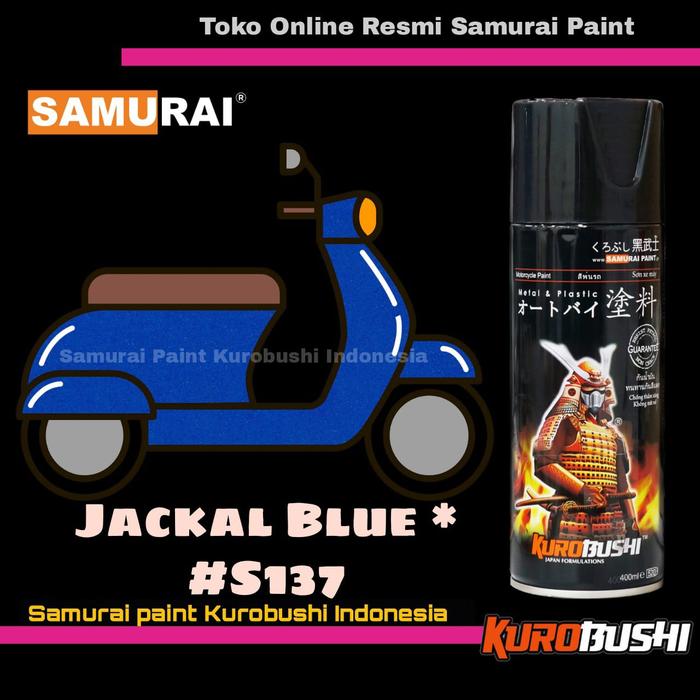 Jual Samurai Paint JACKAL BLUE S137 Warna Biru Candy Suzuki Cat Semprot ...