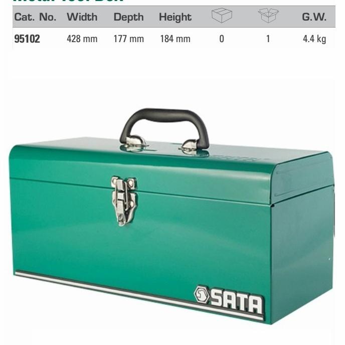Jual Tool Box Besi Baja 17 Inch 95102 SATA Kotak Perkakas Metal Toolbox ...