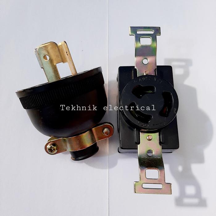 Jual Colokan Steker Genset 3 Kaki 250V 30A + Socket Terminal - Jakarta ...