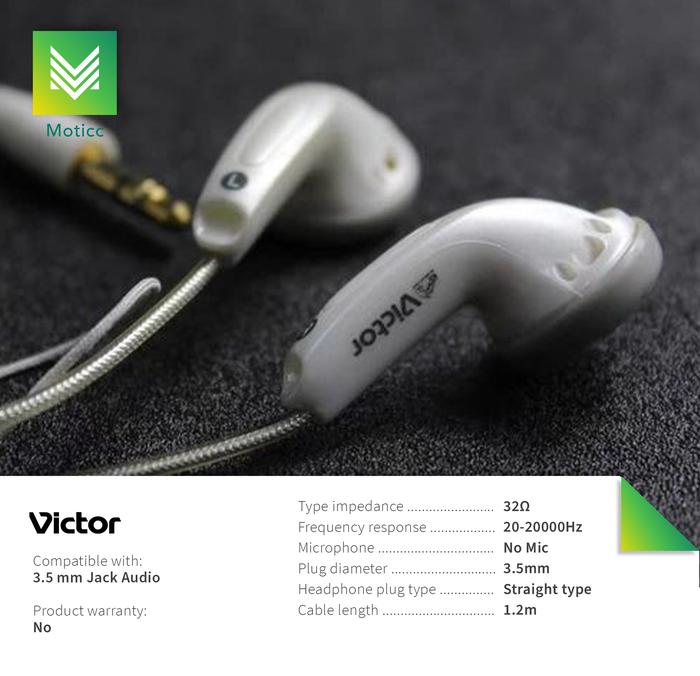 Promo Earbud Victor Earphone Non Mic for Mid Lovers - Kab. Tangerang ...