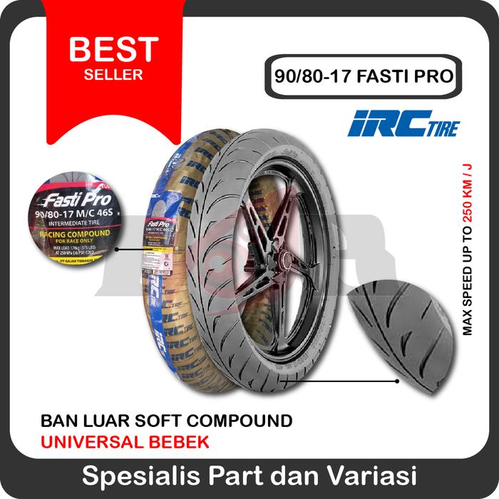 Jual IRC 90/80-17 Fasti Pro Soft Compound Racing Ban Luar Motor Bebek ...