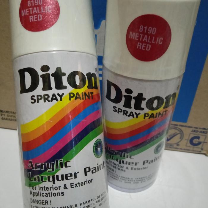 Jual Pilok Pylok Cat Semprot Diton Merah Metalik / Metalic Red 8190 ...