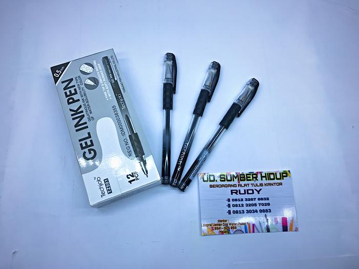 Jual Pulpen Tech Job Gel Ink Pen 0.5mm, Harga perlusin isi 12 pcs ...