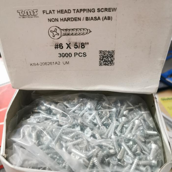 Jual Skrup putih tapping kayu 5/8 1,5cm 1.5cm sekrup ecer curah ...